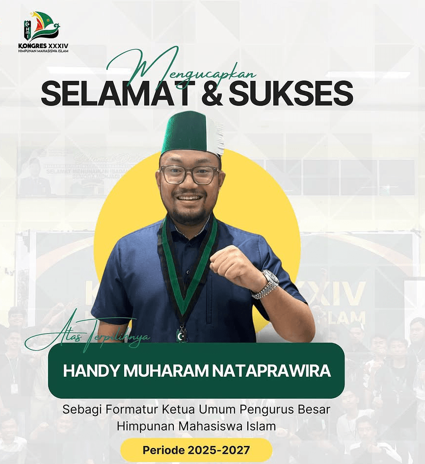 Aklamasi, Handi Muharom Terpilih Jadi Ketua Umum PB HMI MPO Periode 2025–2027 pada Kongres ke-34 ...
